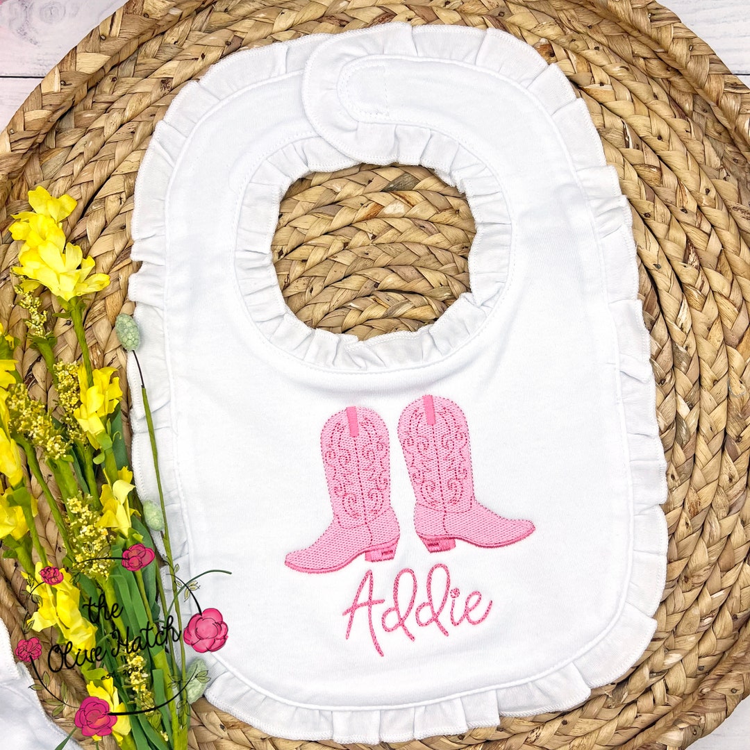 Boots Bib / Cowgirl Bib / Cowboy Bib / 4H Bib / Girl Bib / Baby Shower ...