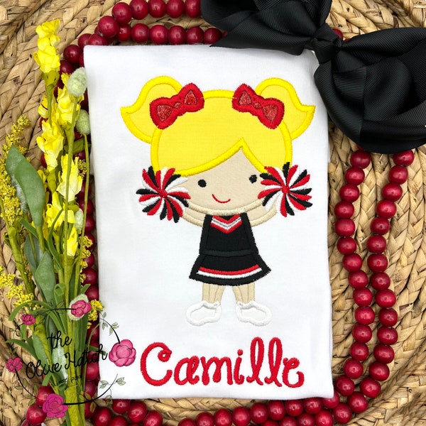 Cheerleader Applique - Etsy