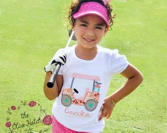 Girls Golf Shirt golf Girl Princess-cut T-shirt. - Etsy