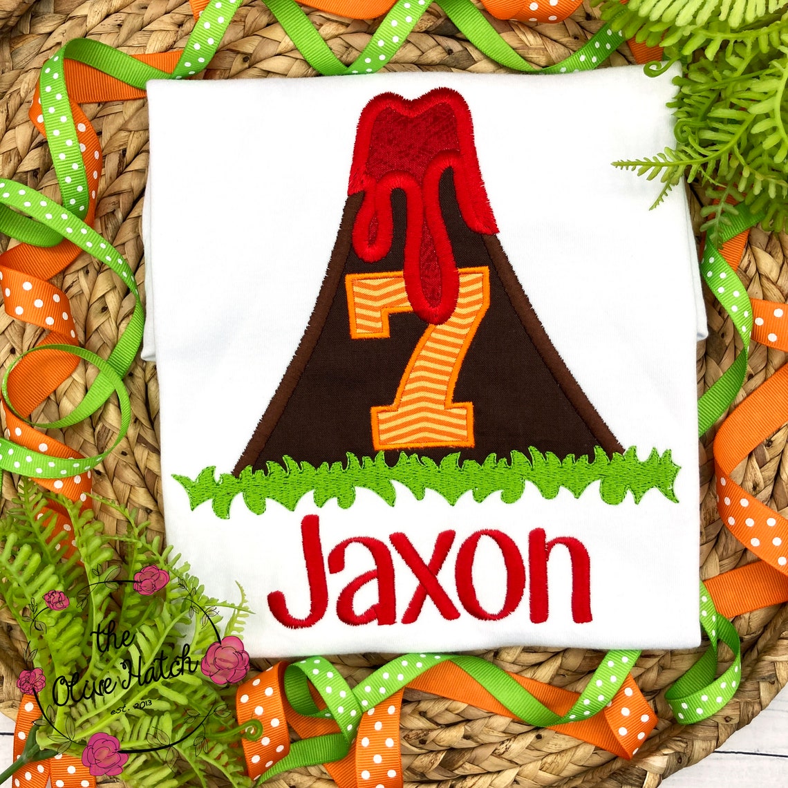 Volcano Birthday Shirt / Volcano Applique Shirt / Boy Birthday - Etsy