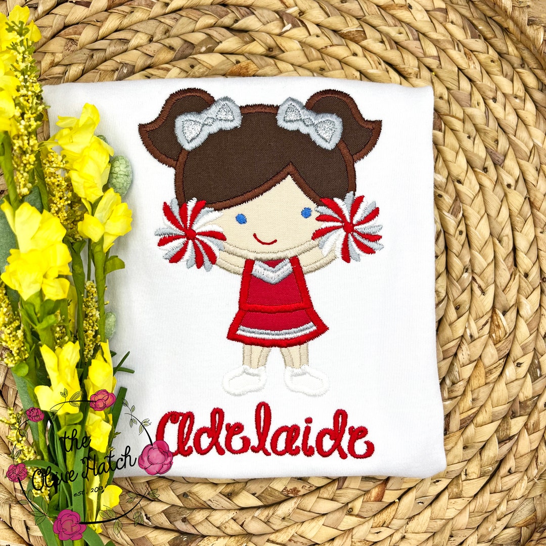 Cheerleader Applique Shirt – Personalized School Spirit Shirt - Etsy