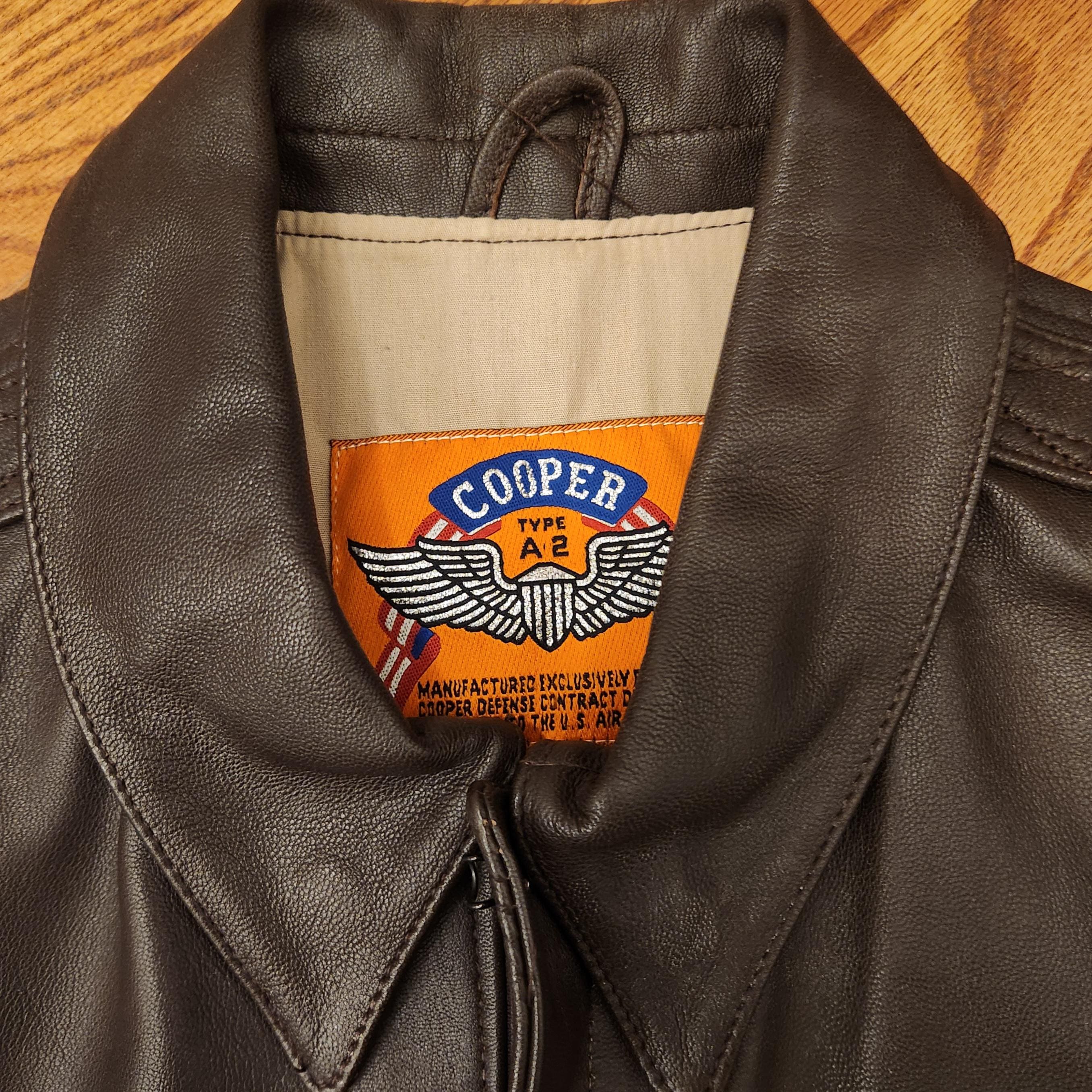 Vintage Cooper A-2 Flight Jacket, a 50th-anniversary Edition for the US ...