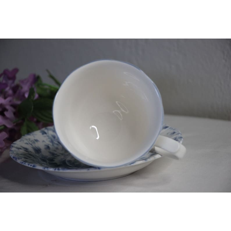 Vintage Nikko Tableware Tea Roses Blue Tea Cup W/ Saucer Japan - Etsy