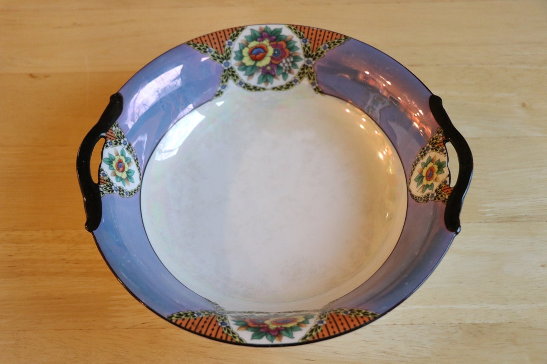 Vintage Japan Noritake M Hand Painted Serving Vegetable Bowl Luster ...