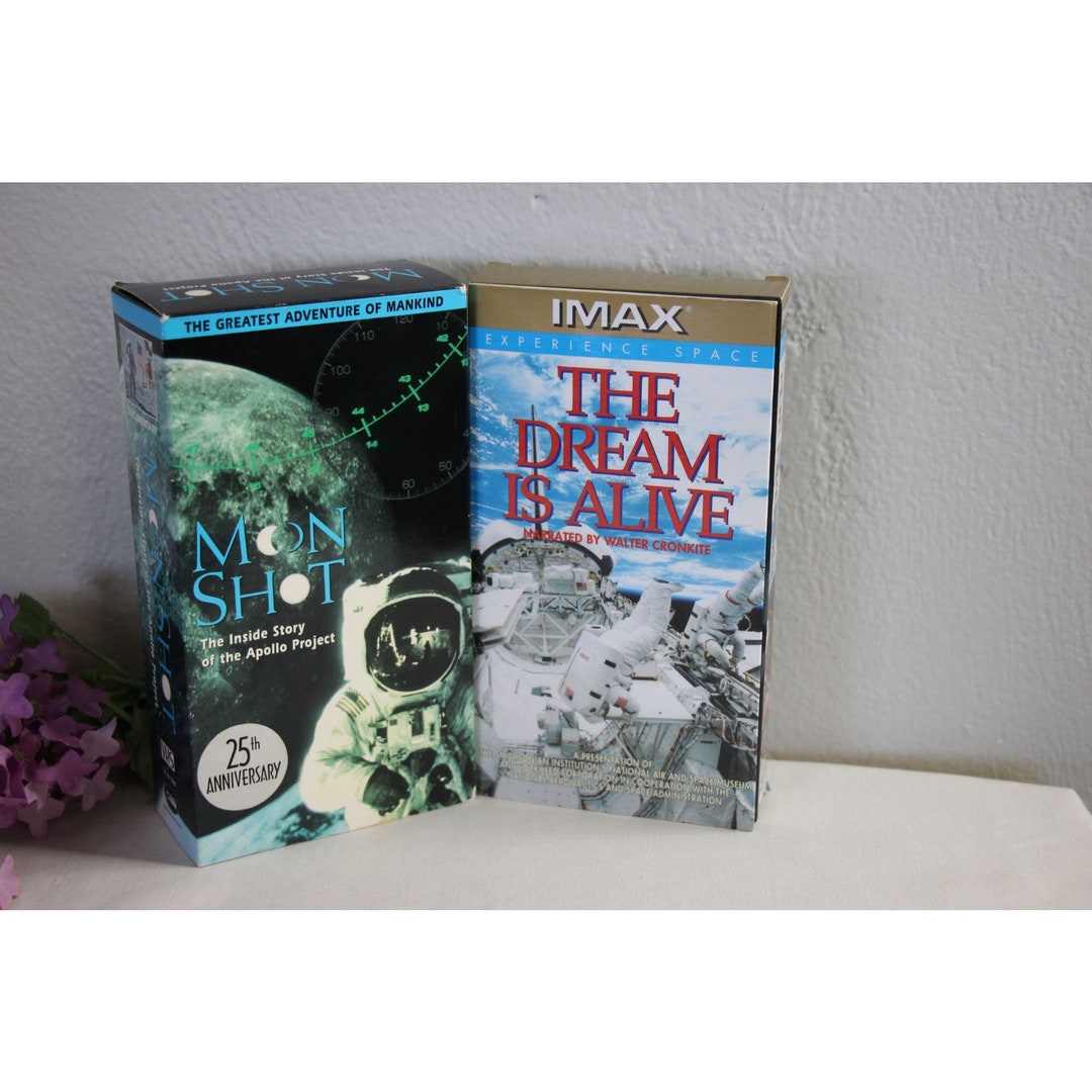 Set of 3 VHS Tape Moon Shot Apollo Story Imax Space Travel - Etsy