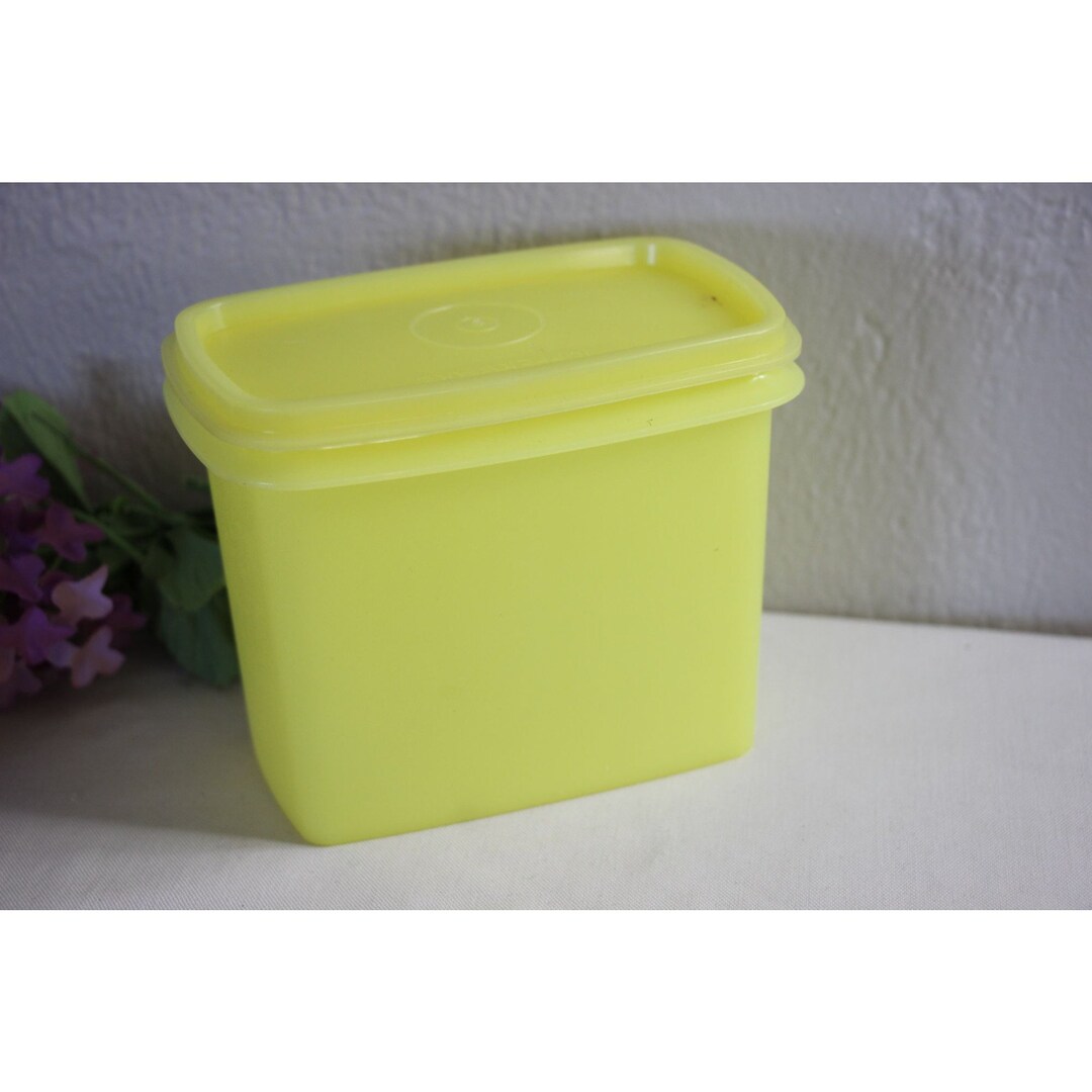 Vintage Tupperware Sunflower Yellow Lidded Container 1243-8 - Etsy