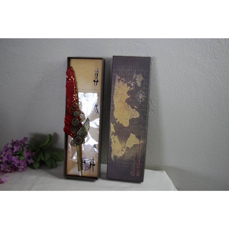 Vintage Dolin Youpin 1502 World Map Series Steampunk Feather ...