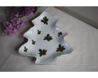 Lefton Holly Berry Plate - Etsy