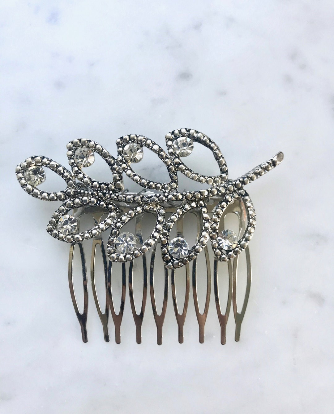 Beautiful Vintage Leaf Bridal Hair Comb | Vintage Hair Comb | Bridal ...