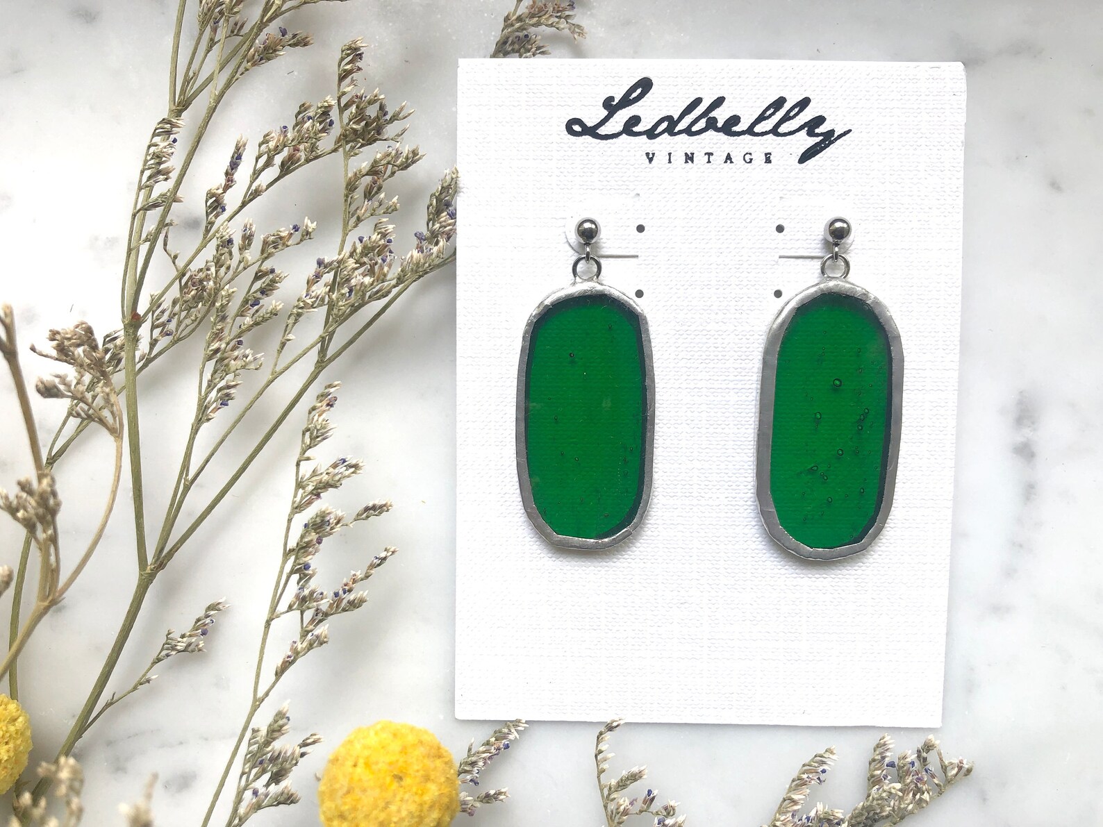 Orange Translucent Stained Glass Oval Earrings Stained Glass - Etsy