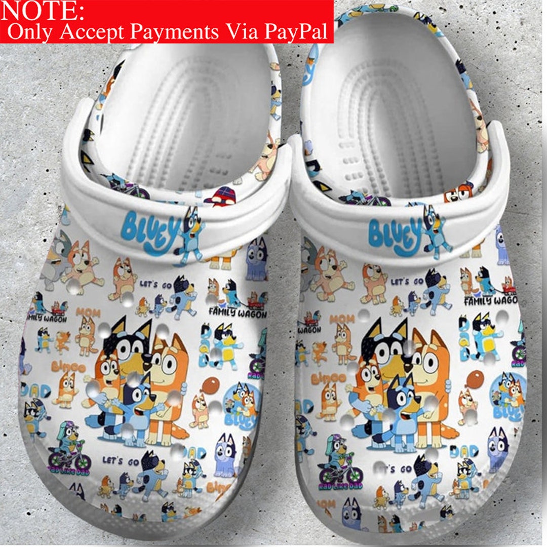 Custom Name Bluey Family Birthday Clog Shoes, Clogs Shoes for Men Women ...