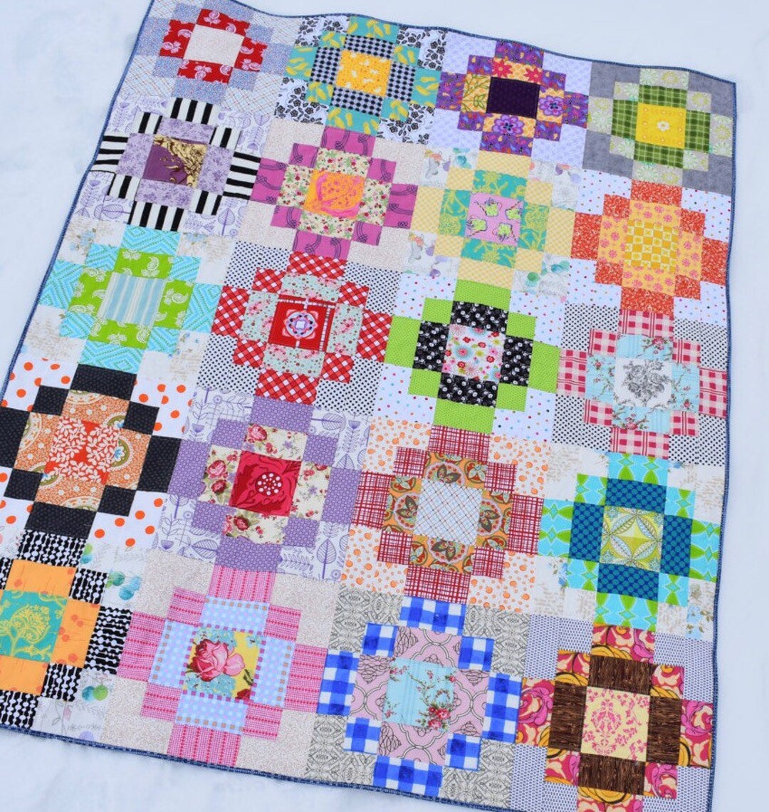 Square One Quilt Pattern Instant PDF Download Patchwork Quilt Sewing ...
