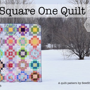 Square One Quilt Pattern Instant PDF Download Patchwork Quilt Sewing ...