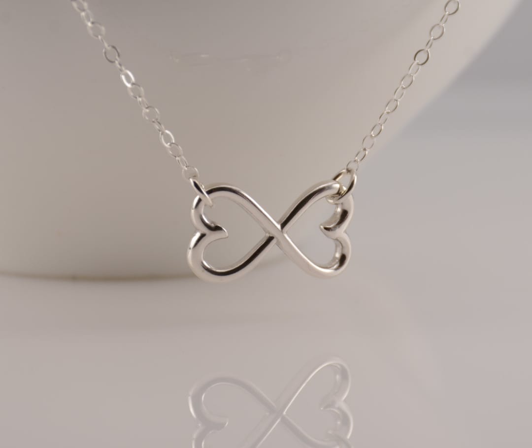 Infinity Heart Necklace. Sterling Silver Infinity Heart Necklace ...