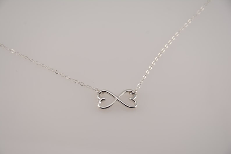 Infinity Heart Necklace. Sterling Silver Infinity Heart - Etsy