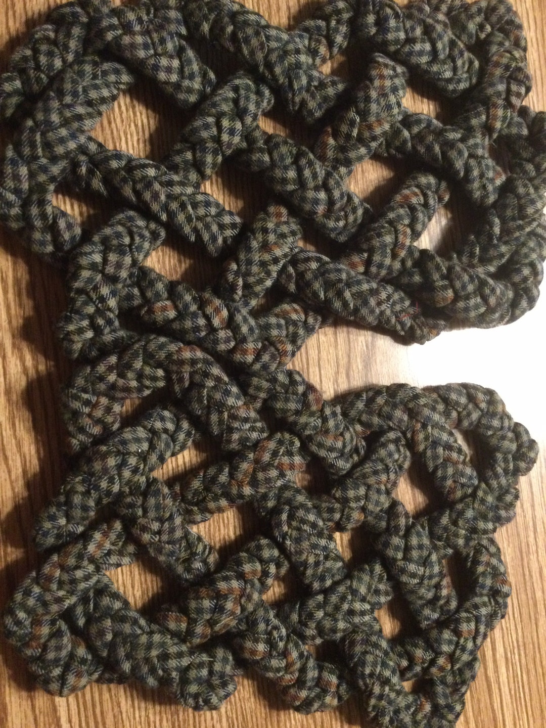 Item#23 2 Celtic Knot Trivets in Red,green and Black Check. - Etsy