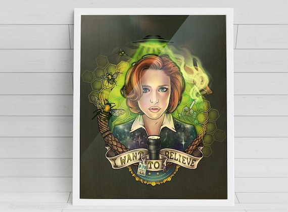 X-files Scully Poster Print | Etsy