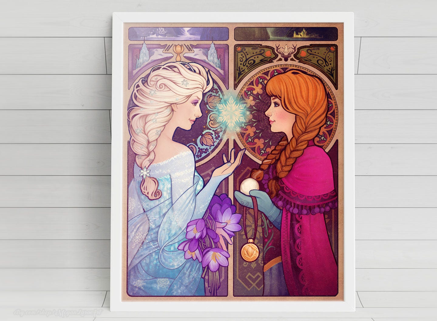 Elsa & Anna, Frozen Poster Print - Etsy Australia