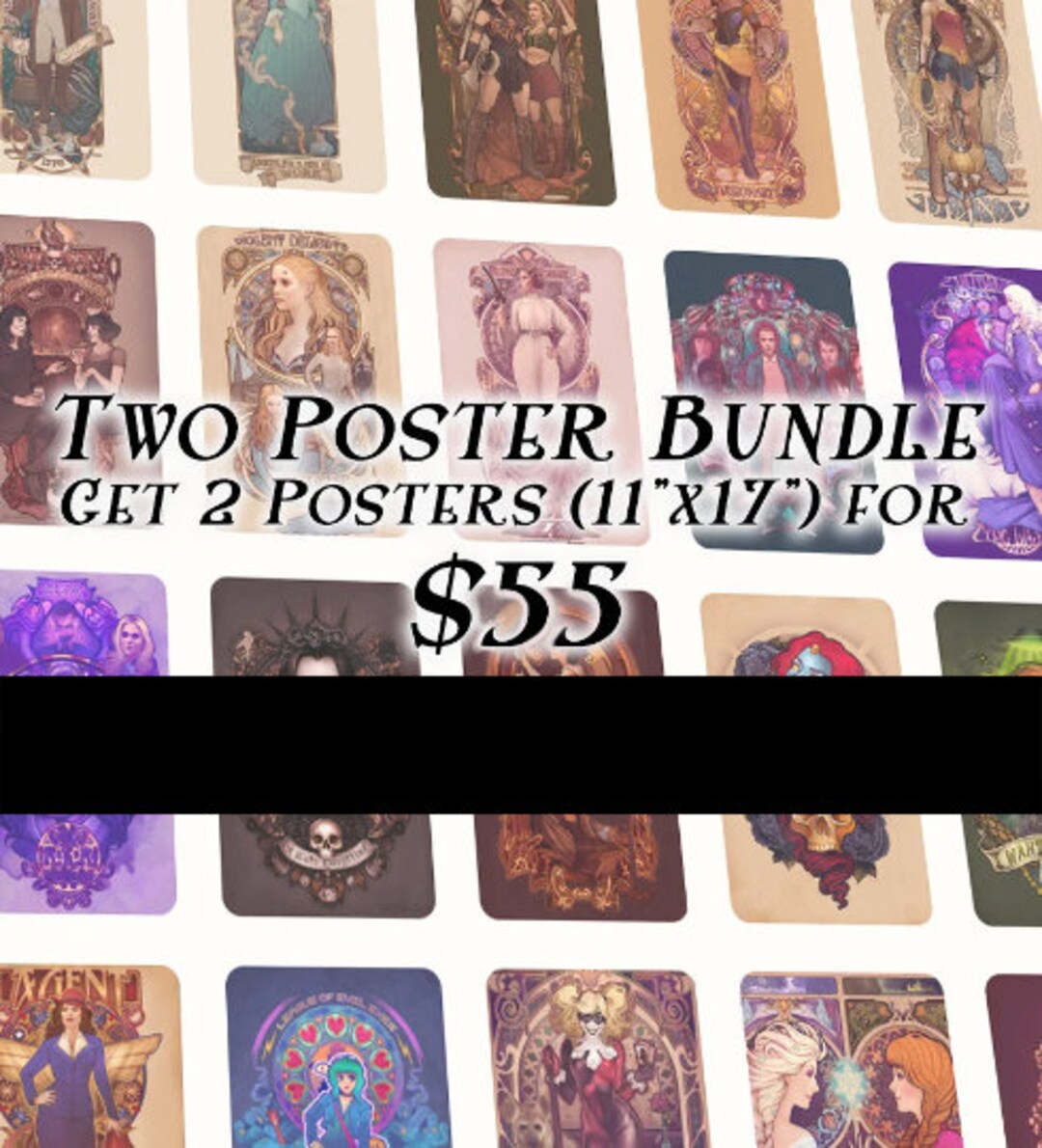 Poster Bundle Deal 2 for 55 - Etsy