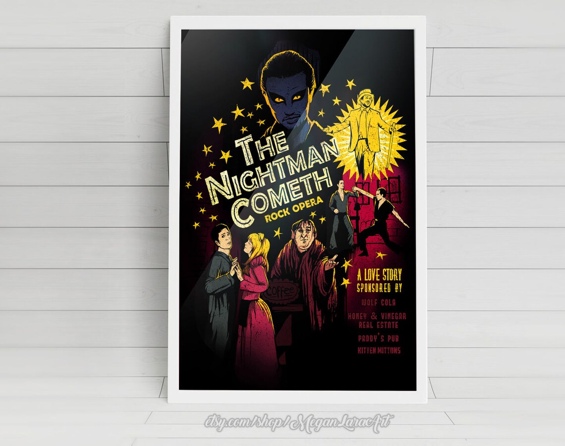 The Nightman Cometh Poster Print - Etsy