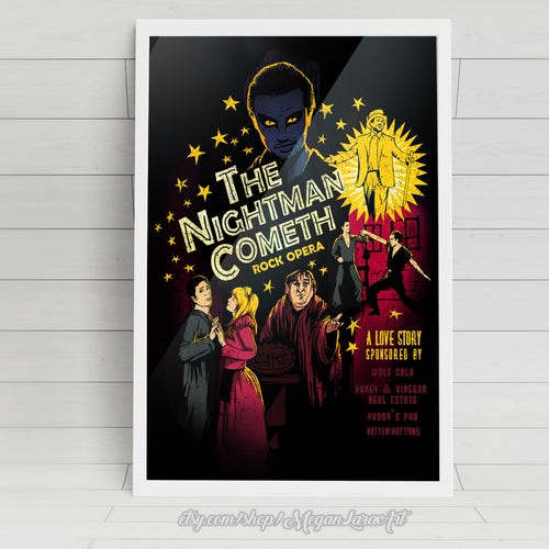 The Nightman Cometh Poster Print - Etsy