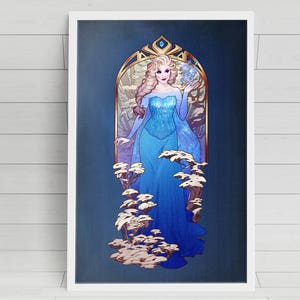 Elsa of Frozen Poster Print - Etsy