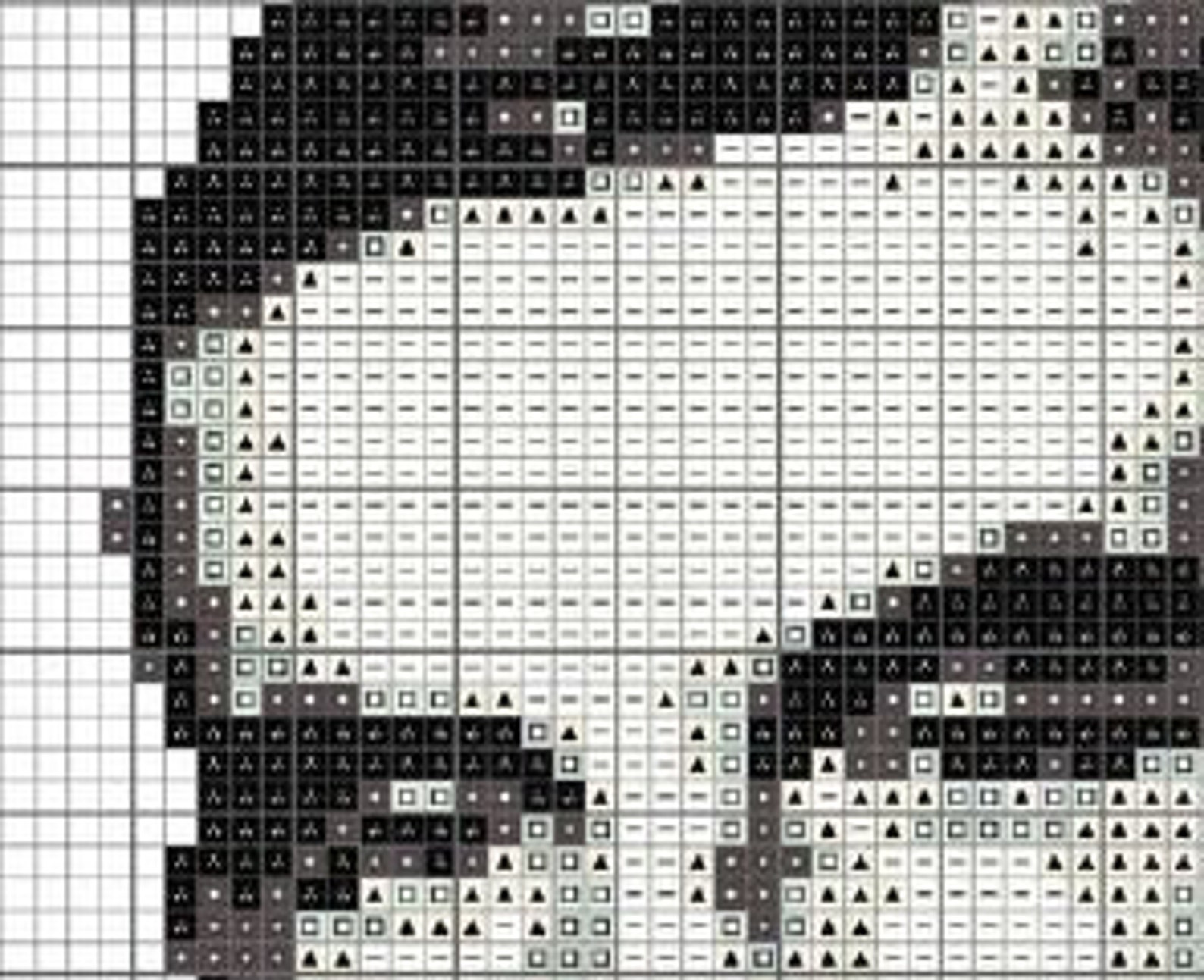 Pattern for Cross Stitch - Alan Turing - Etsy