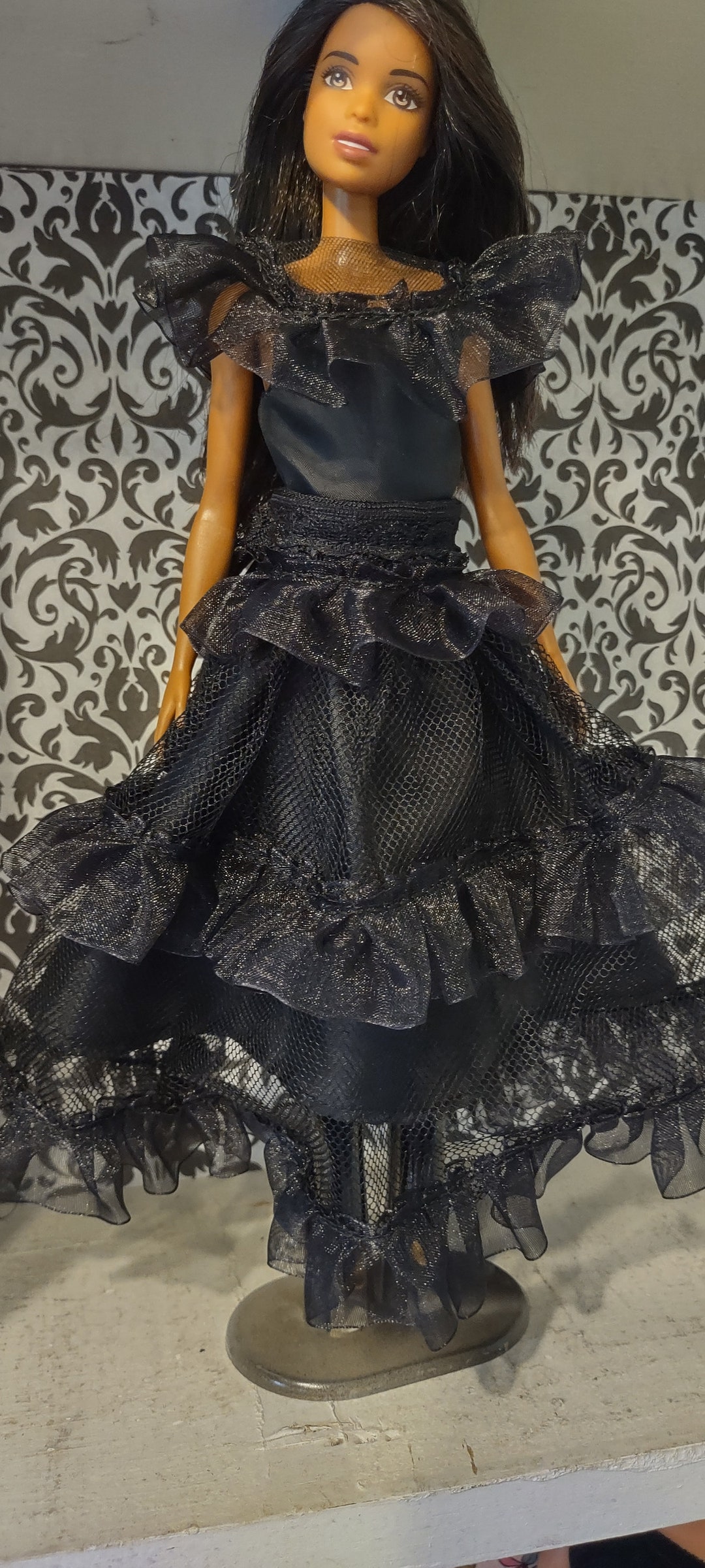 Back to Black/goth Dresses and Outfits for 11.5 Fashion Dolls - Etsy