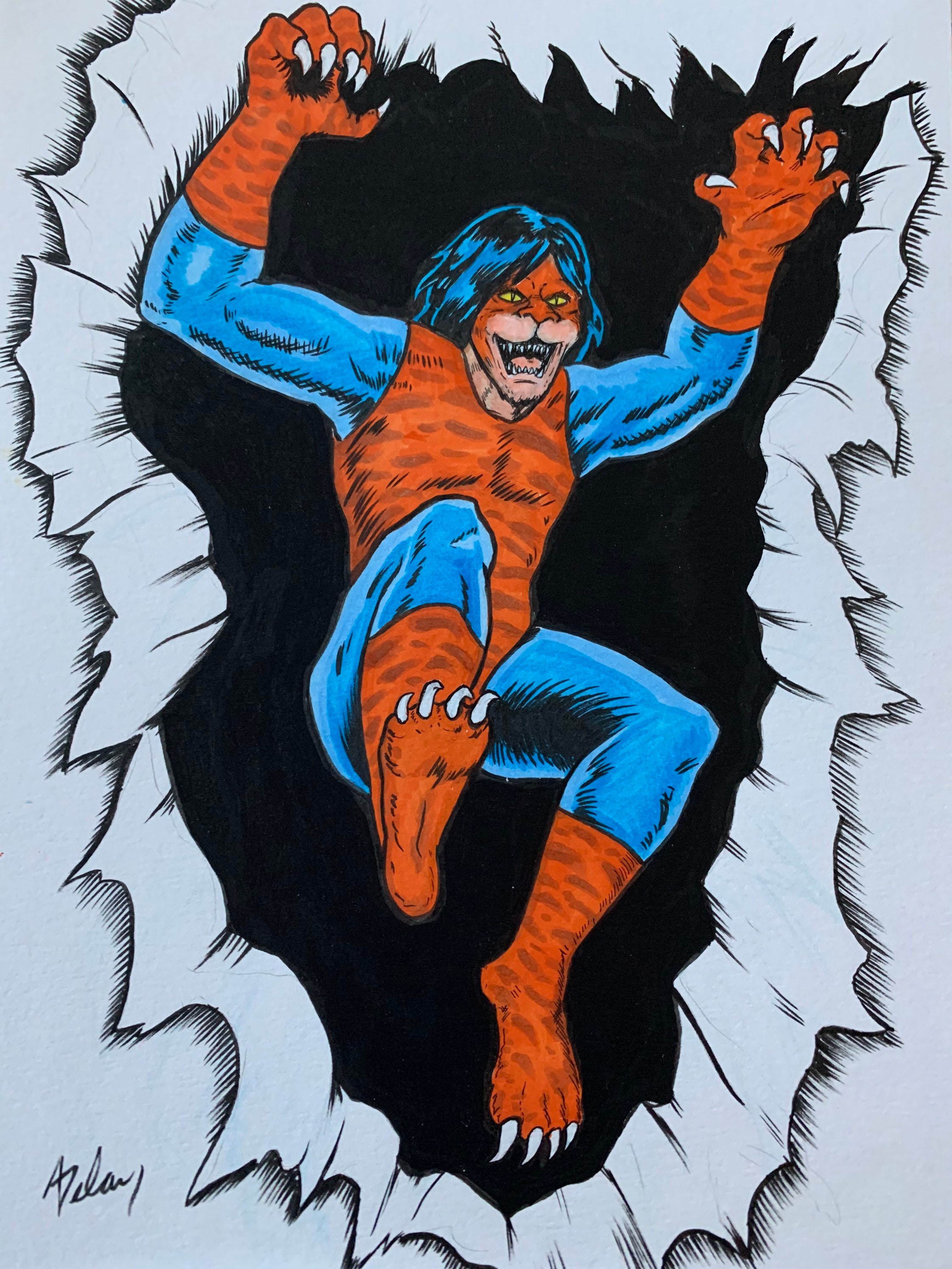 Tiger Man From Atlas Comics - Etsy