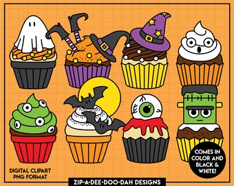 Easter Cupcakes Clipart Set zip-a-dee-doo-dah Designs | Etsy