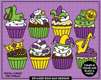 Easter Cupcakes Clipart Set zip-a-dee-doo-dah Designs | Etsy