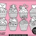 Valentine's Day Cupcakes Clipart Set zip-a-dee-doo-dah Designs - Etsy