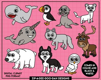 Ocean Animals Clipart Set zip-a-dee-doo-dah Designs | Etsy