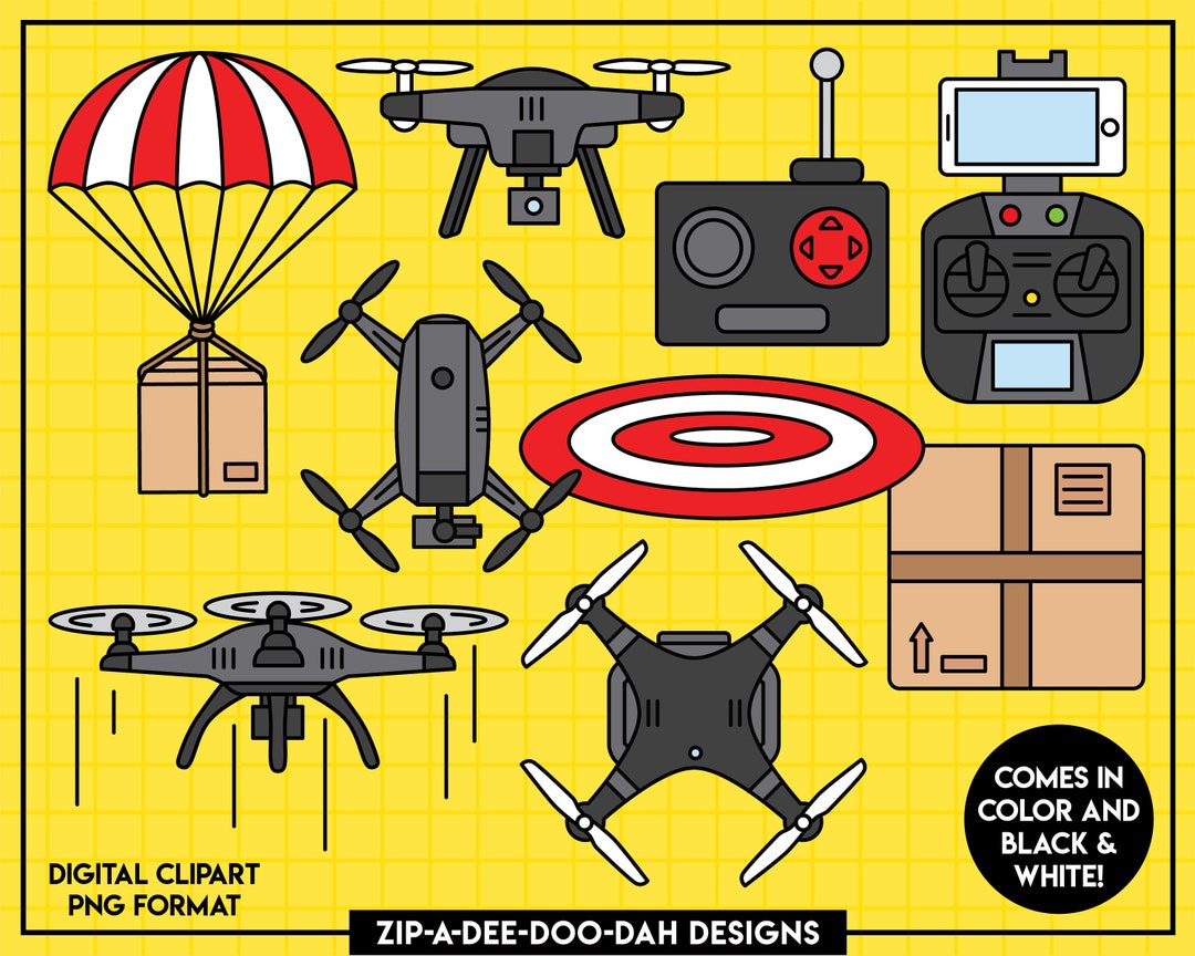 Drones Clipart Set zip-a-dee-doo-dah Designs - Etsy