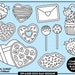 Valentine's Day Sweet Treats Clipart Set - Etsy