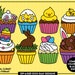 Easter Cupcakes Clipart Set zip-a-dee-doo-dah Designs - Etsy