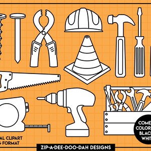 Tools Clipart Set zip-a-dee-doo-dah Designs - Etsy