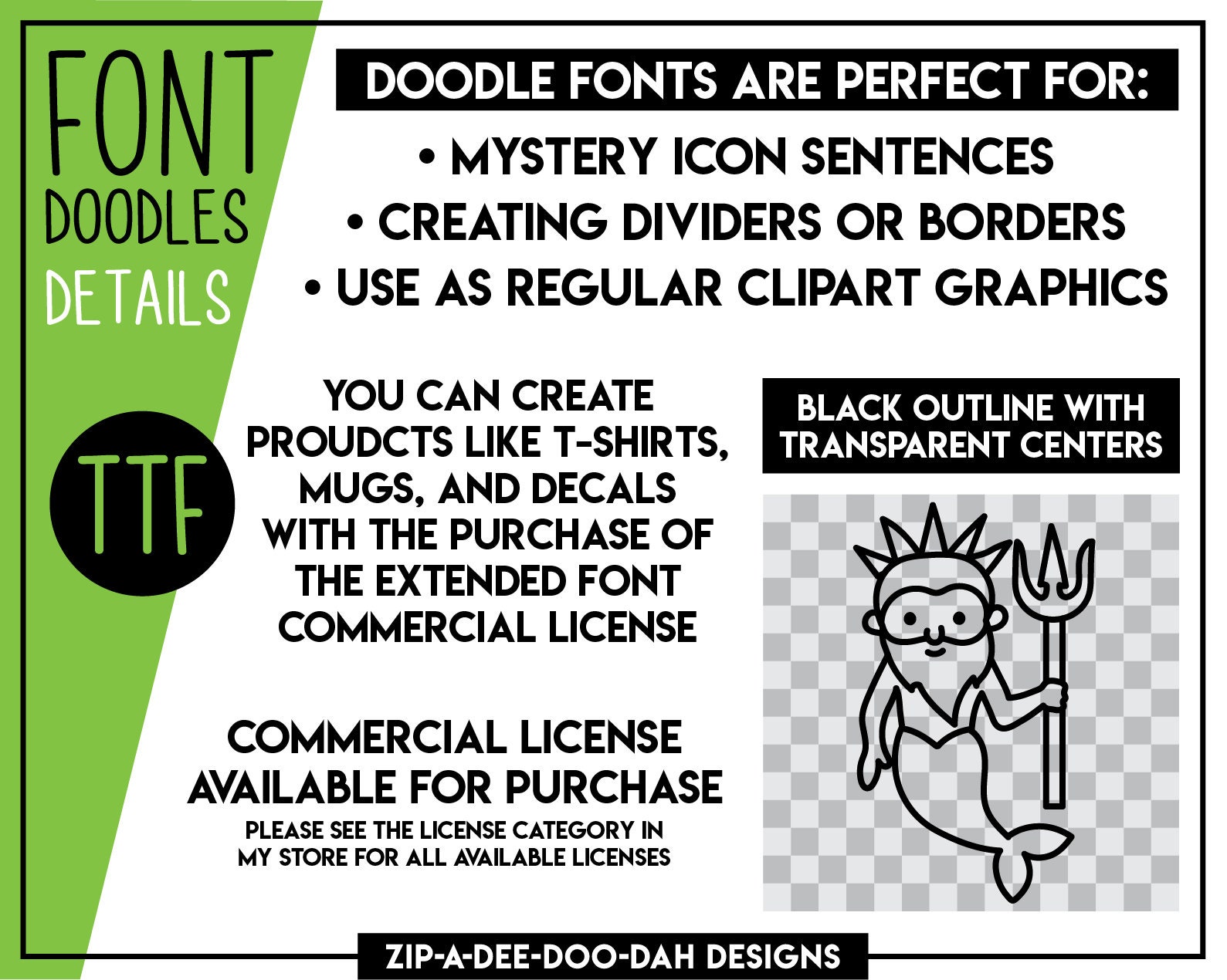 Little Mermaid Doodle Font zip-a-dee-doo-dah Designs - Etsy