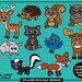 Forest Animals Clipart Set zip-a-dee-doo-dah Designs - Etsy