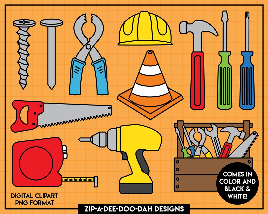 Tools Clipart Set zip-a-dee-doo-dah Designs - Etsy