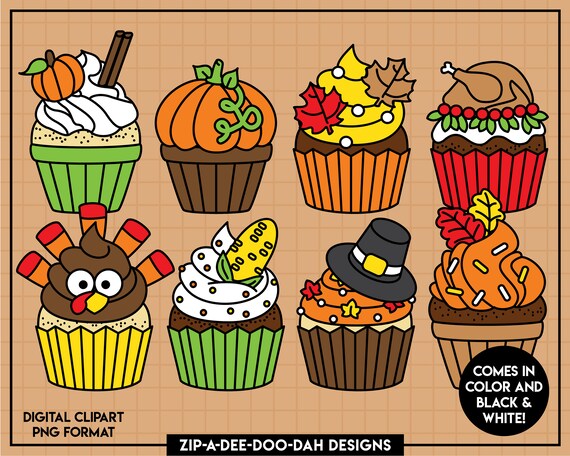 Turkey Cupcake Clipart