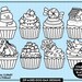Winter Cupcakes Clipart Set zip-a-dee-doo-dah (Instant Download) - Etsy