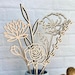 Birth Month Stems, Wooden Flowers, Birth Month Bouquets, Natural Wood ...