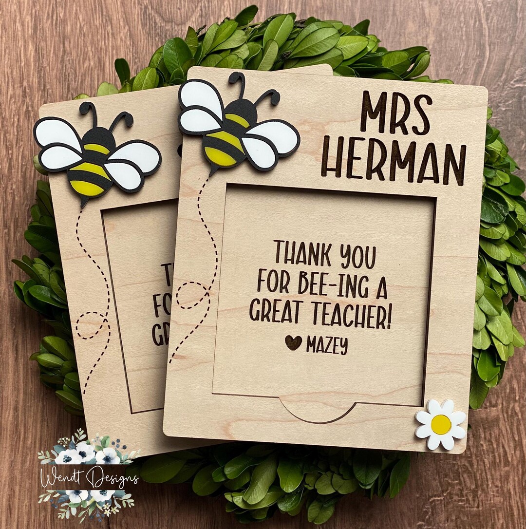 Teacher Sticky Note Holders, Thank You for Bee-ing A Great Teacher ...