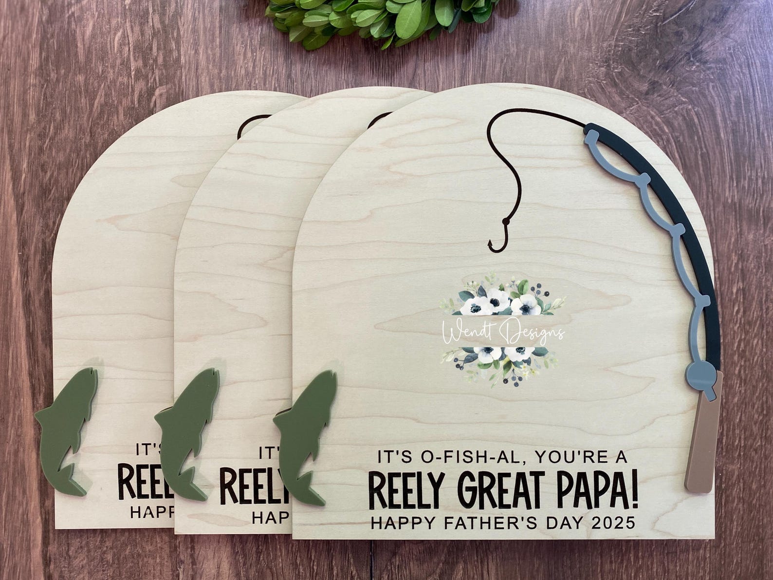 Father’s Day Handprint Fishing Sign, Reely Great Daddy, Reel Great Dad ...