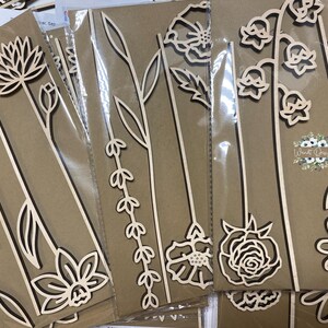 Birth Month Stems, Wooden Flowers, Birth Month Bouquets, Natural Wood ...