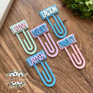 Personalized Name Bookmark, Personalized Acrylic Bookmarks, Book Marker ...