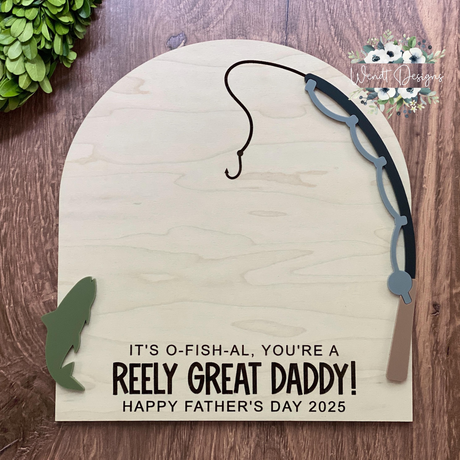 Father’s Day Handprint Fishing Sign, Reely Great Daddy, Reel Great Dad ...