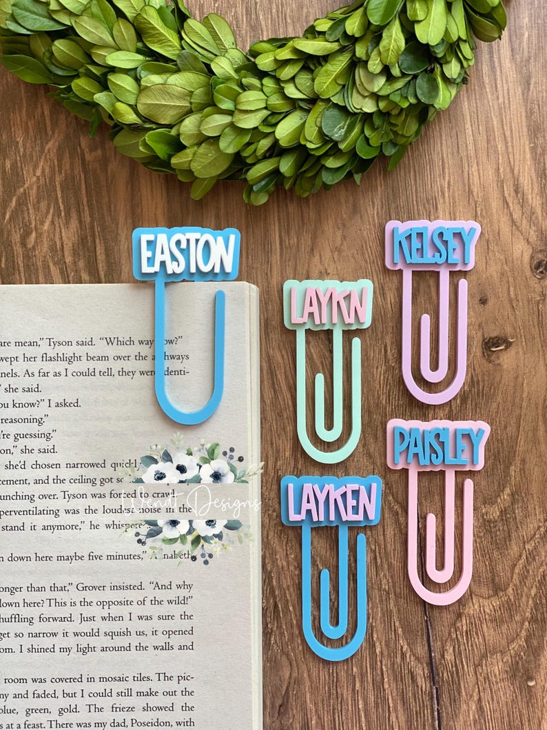Personalized Name Bookmark, Personalized Acrylic Bookmarks, Book Marker ...