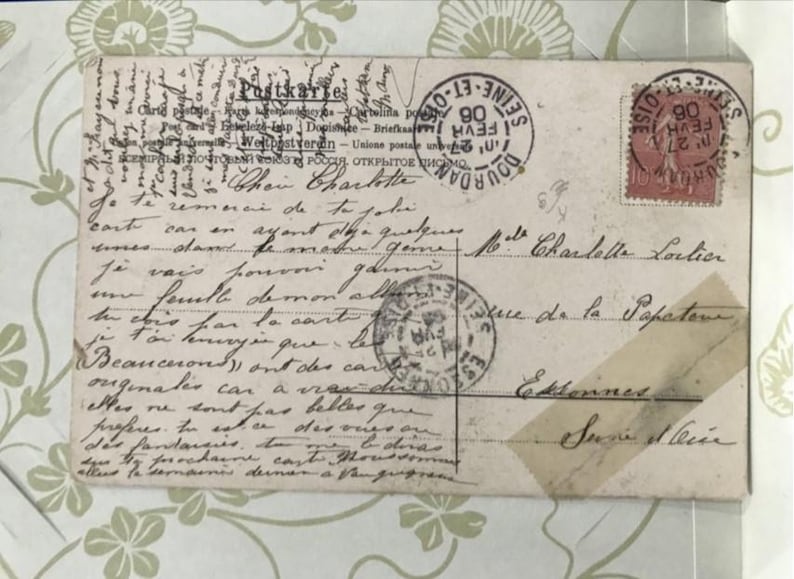 Art Nouveau French Maiden and the Moon Artist Postcard 1906 Original ...